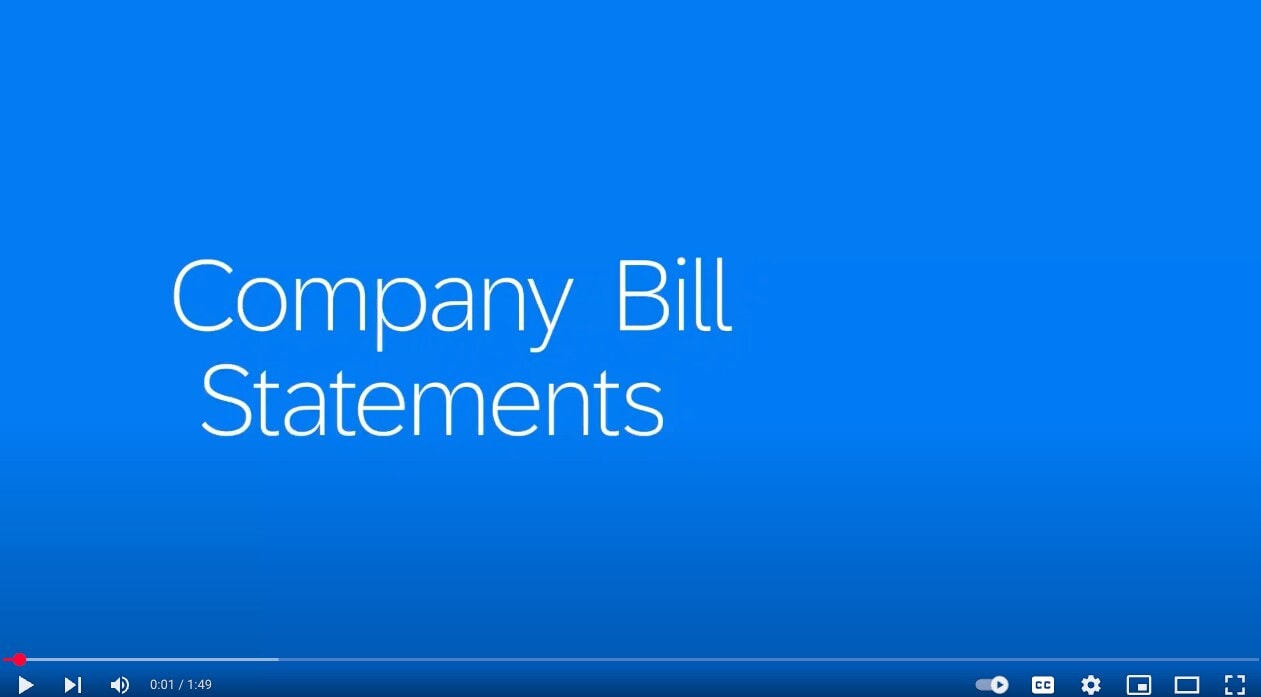 Company Bill Statements from SAP Concur | SAP Concur Australia