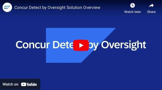 Concur Detect by Oversight Solution Overview | SAP Concur Australia