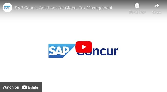 SAP Concur Solutions for Global Tax Management | SAP Concur Australia
