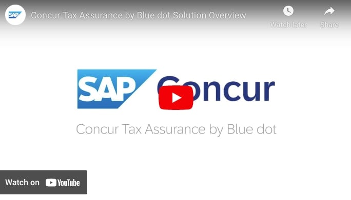 Concur Tax Assurance by Blue dot | SAP Concur Australia