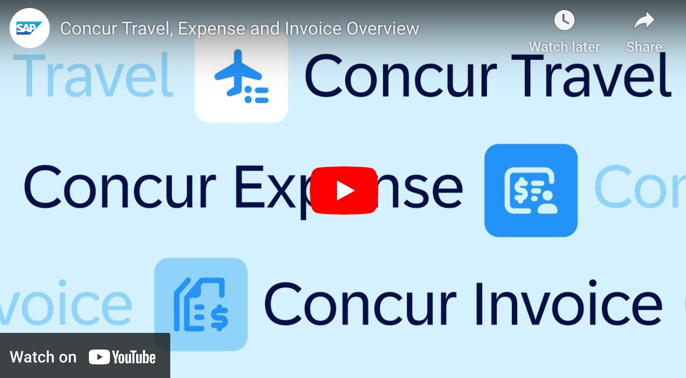 Concur Travel, Expense and Invoice Overview | SAP Concur Australia