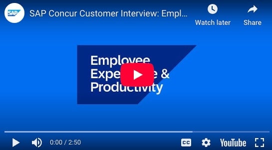 Employee Experience and Productivity: SAP Concur Customer Interview ...