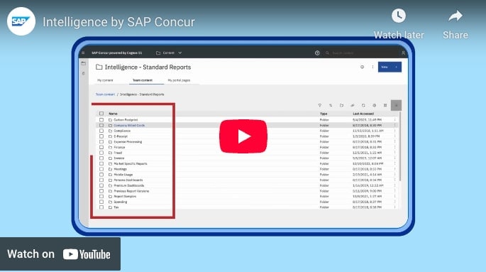 Concur Intelligence: See the Complete Picture of Your Spend Data | SAP ...