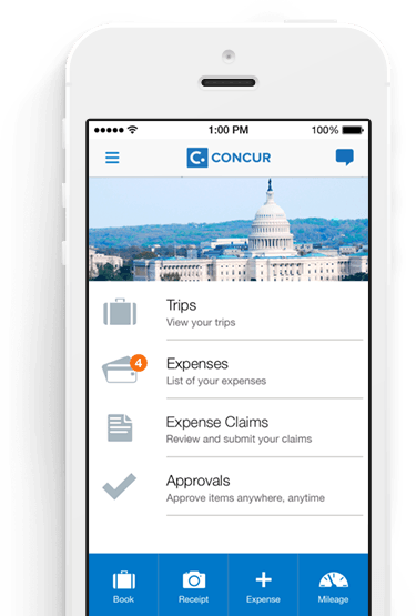 Manage the Expense Reporting Process on Concurs Mobile Expense App ...